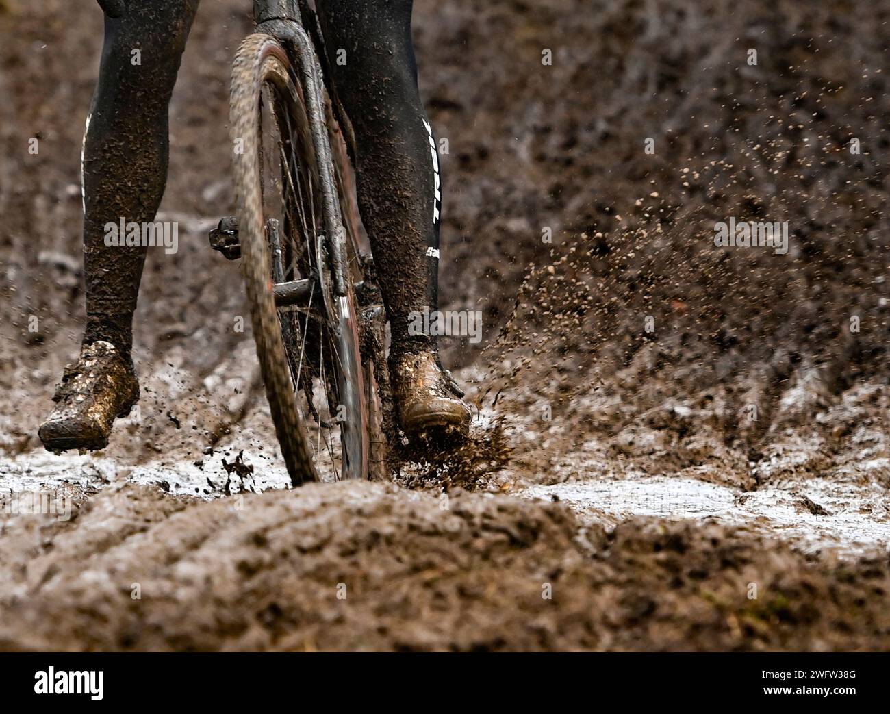 Tabor, Czech Republic. 01st Feb, 2024. Training rides on the track ...