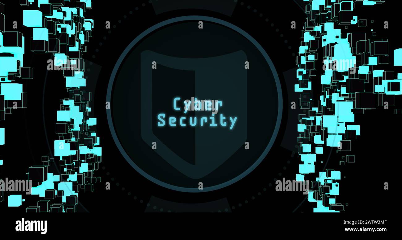 Image of globe where is written Cyber Security with network of ...