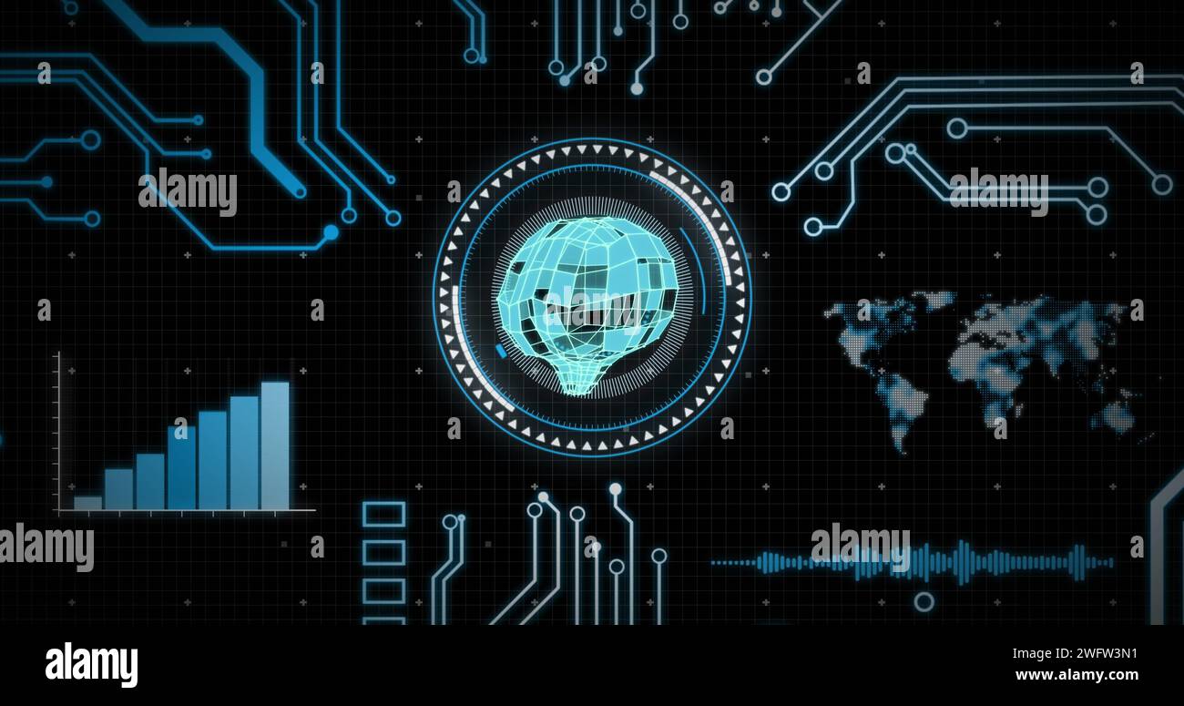 Human brain and circuit board hi-res stock photography and images - Alamy