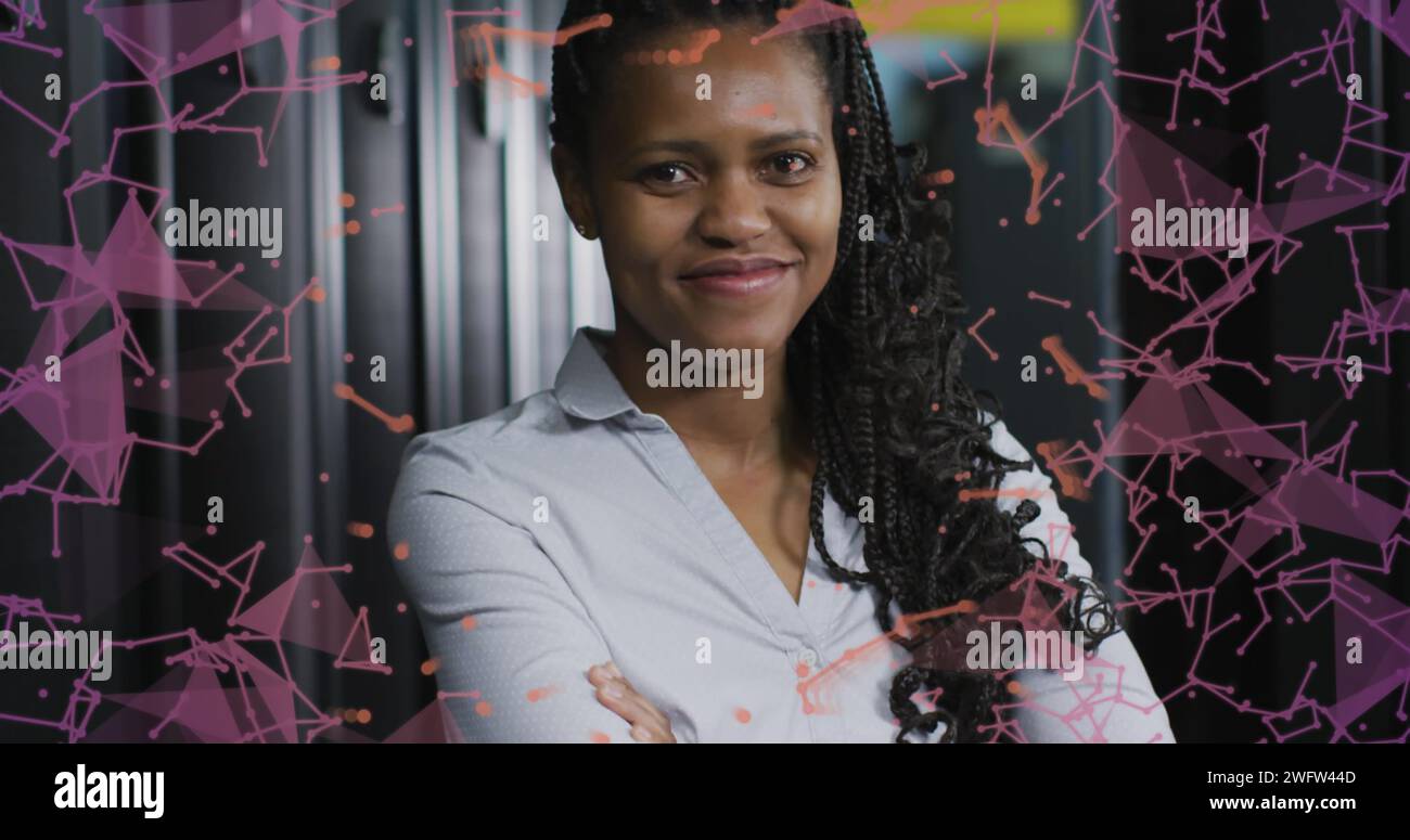 Animation network data connections young hi-res stock photography and ...