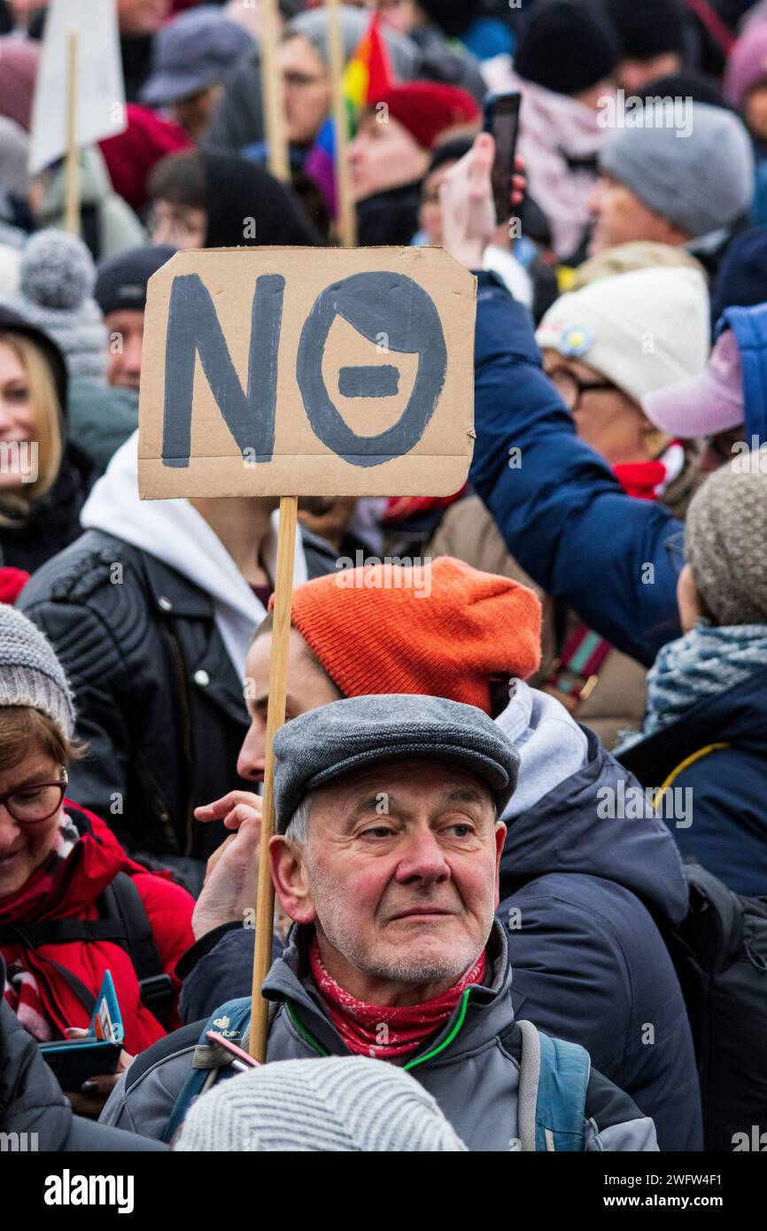Cologne, Germany. Star Wars. People protest against the right wing AfD ...