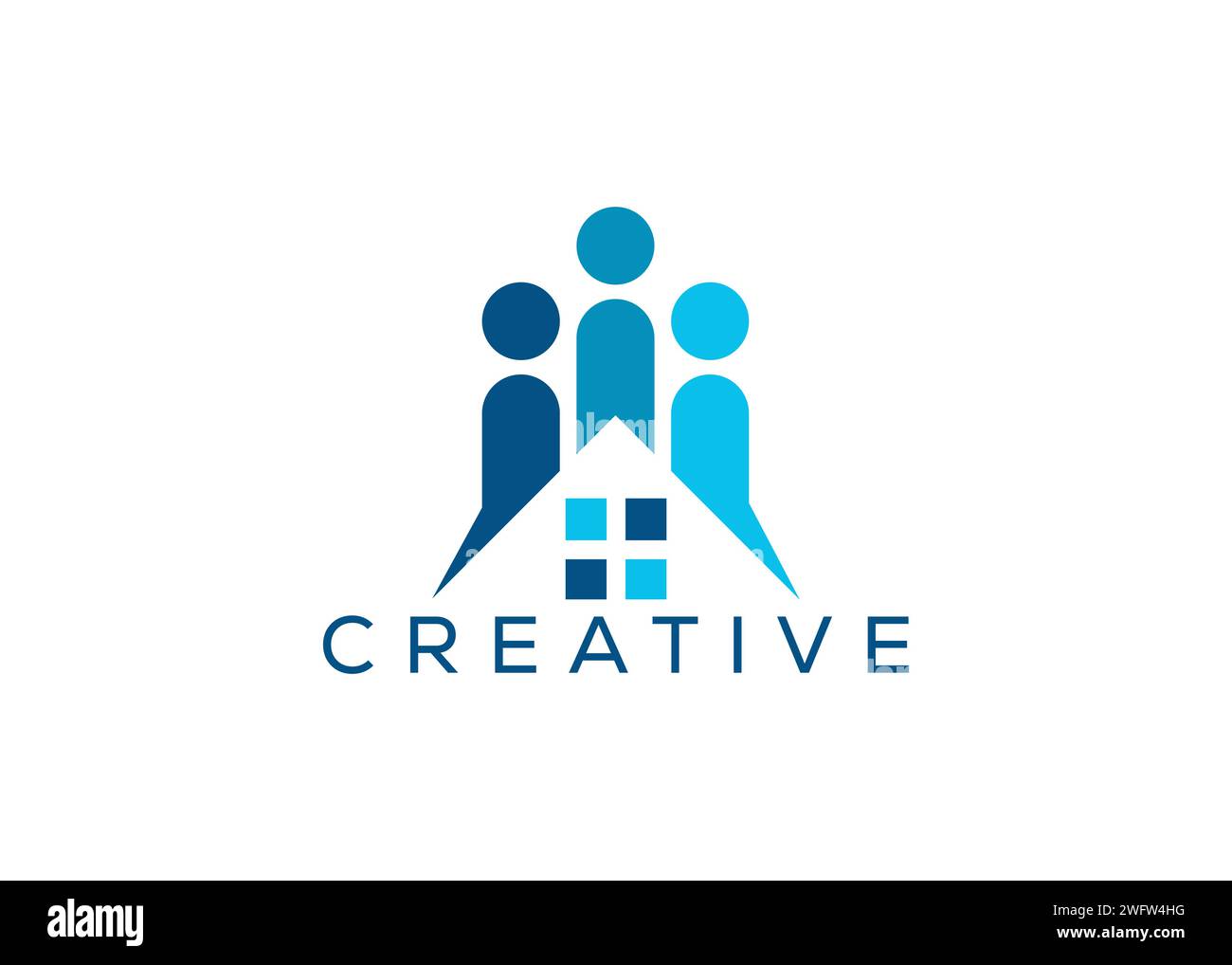 Home and people logo Stock Vector Images - Alamy