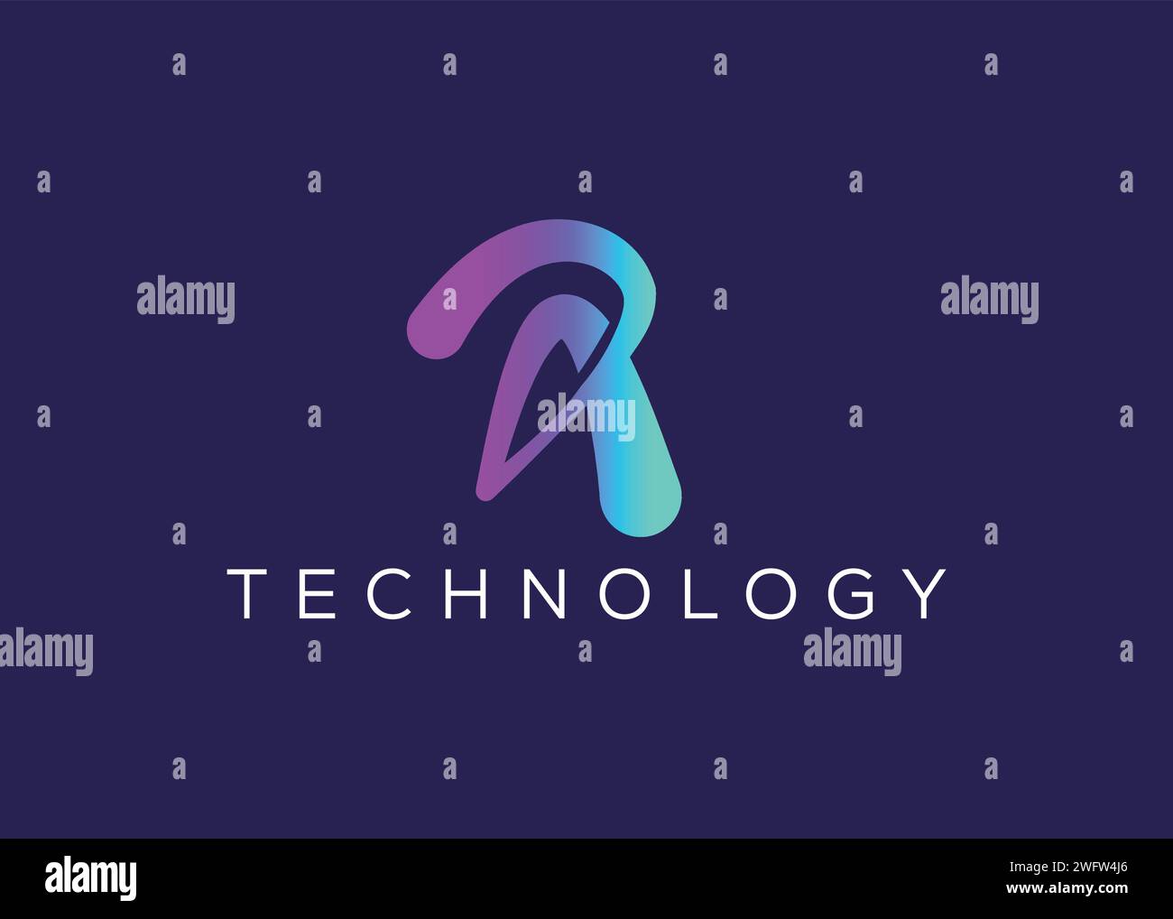 Letter a for digital vector logo hi-res stock photography and images ...