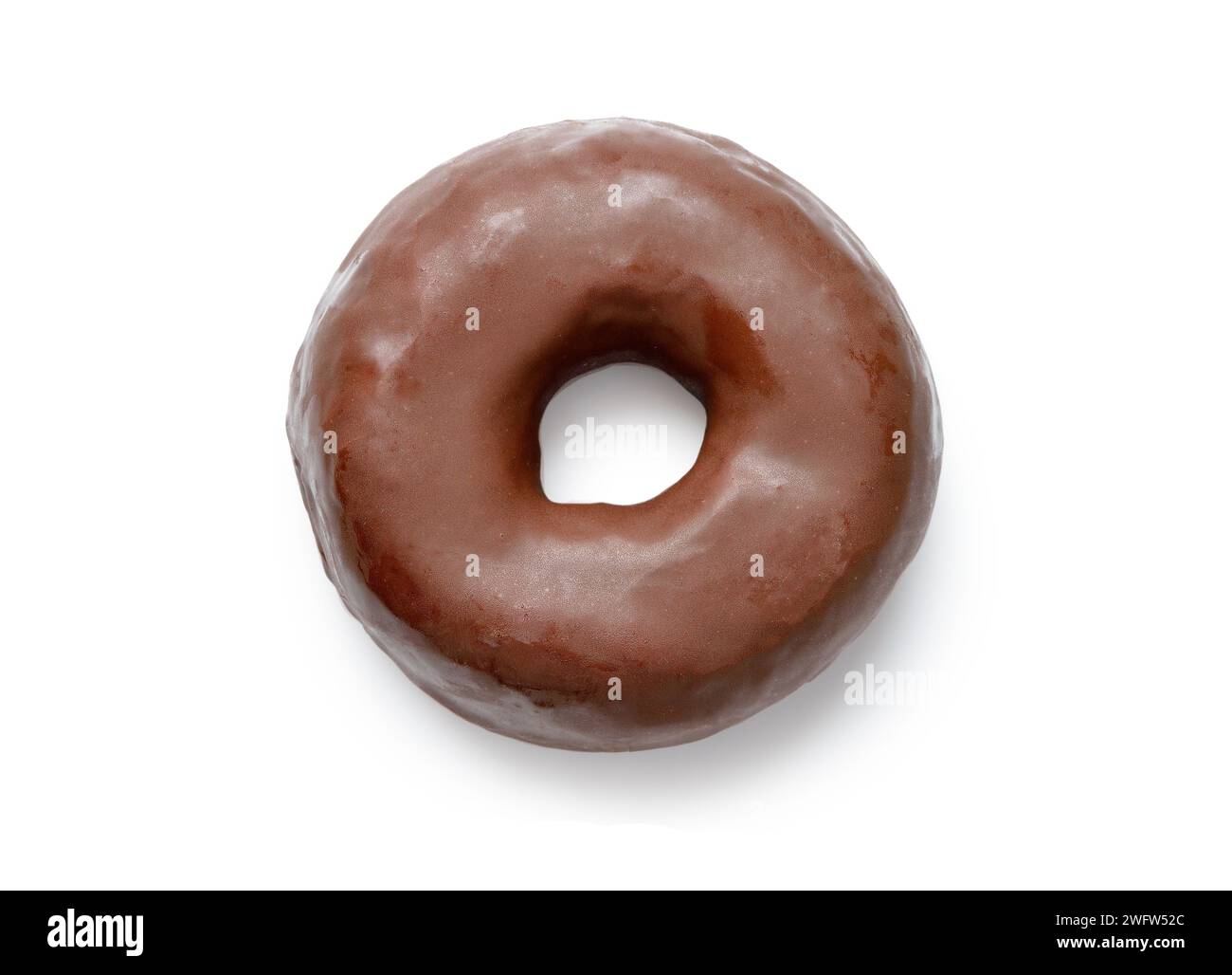 top view of a doughnut with white background Stock Photo - Alamy