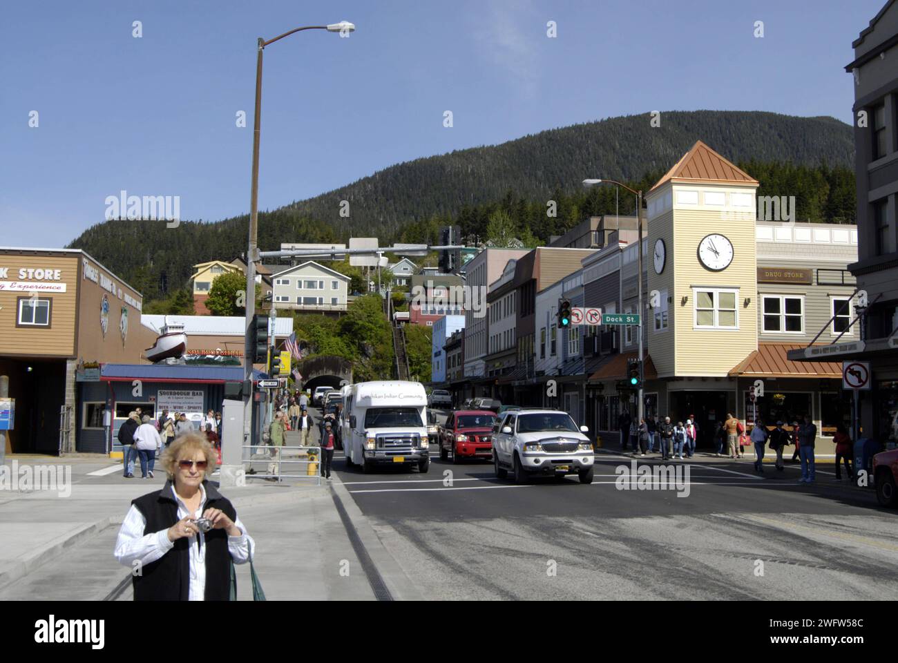 KETCHIKAN / ALASKA/USA Business tourism shopping and daily life Alaska ...
