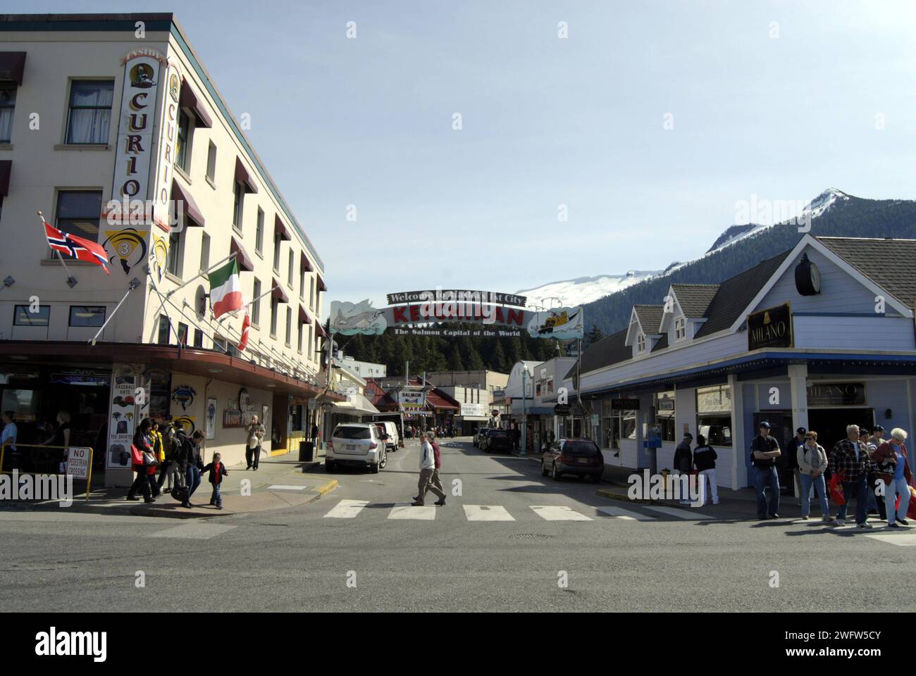 KETCHIKAN / ALASKA/USA Business tourism shopping and daily life Alaska ...