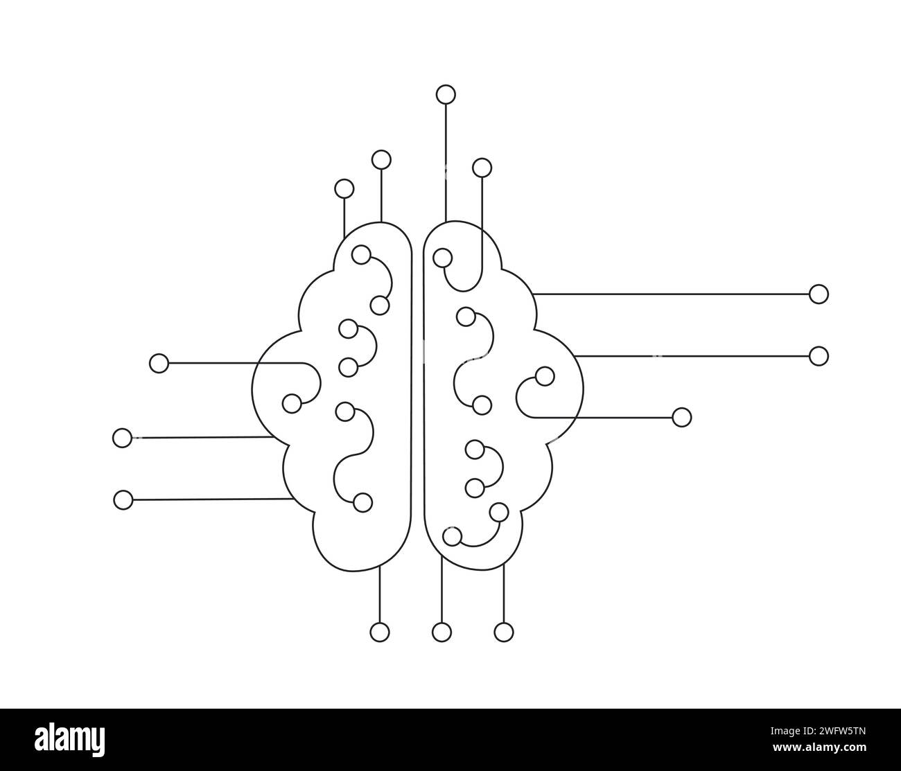 Artificial intelligence icon. AI sign. Vector illustration Stock Vector ...