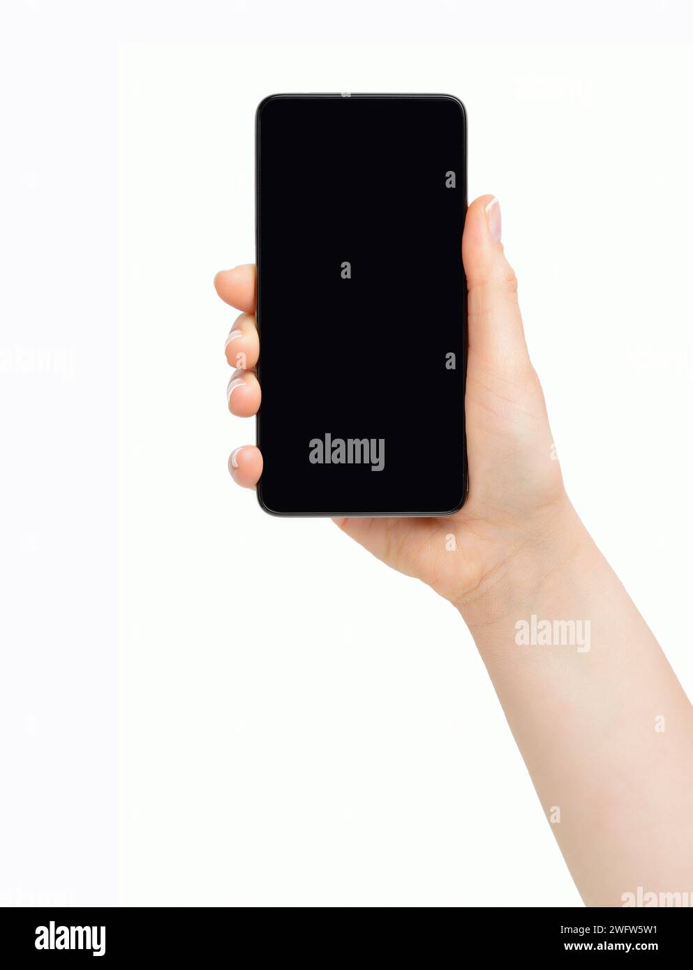 Cropped shot woman presenting application hi-res stock photography and ...