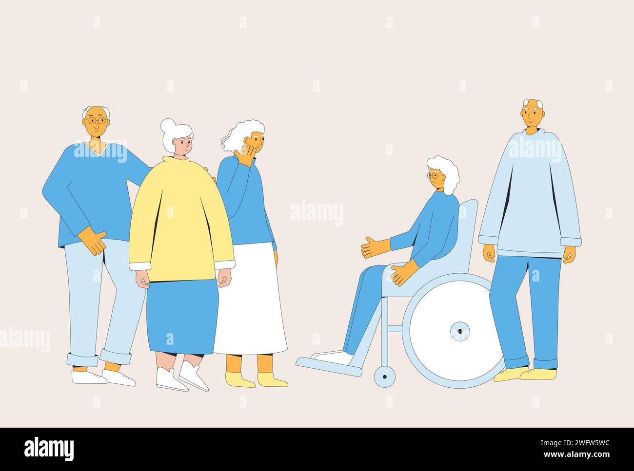 Adults elder Stock Vector Images - Alamy