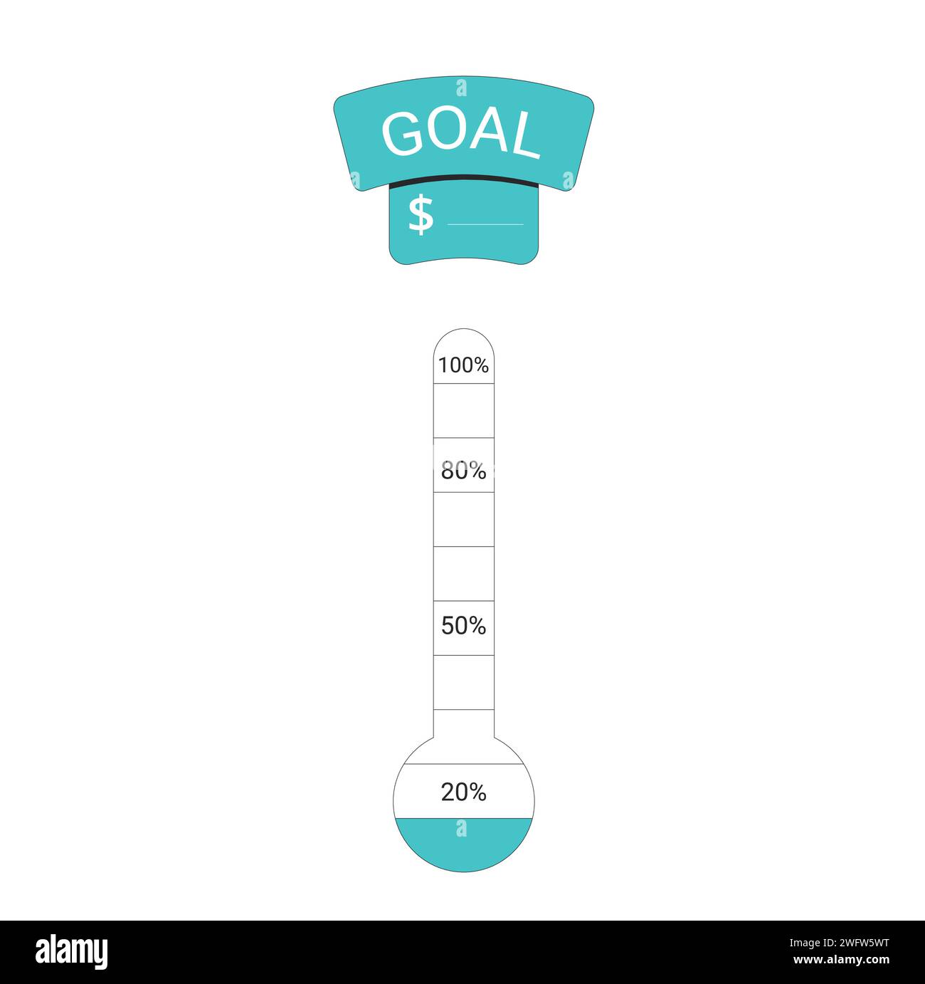 Fundraising thermometer hi-res stock photography and images - Alamy