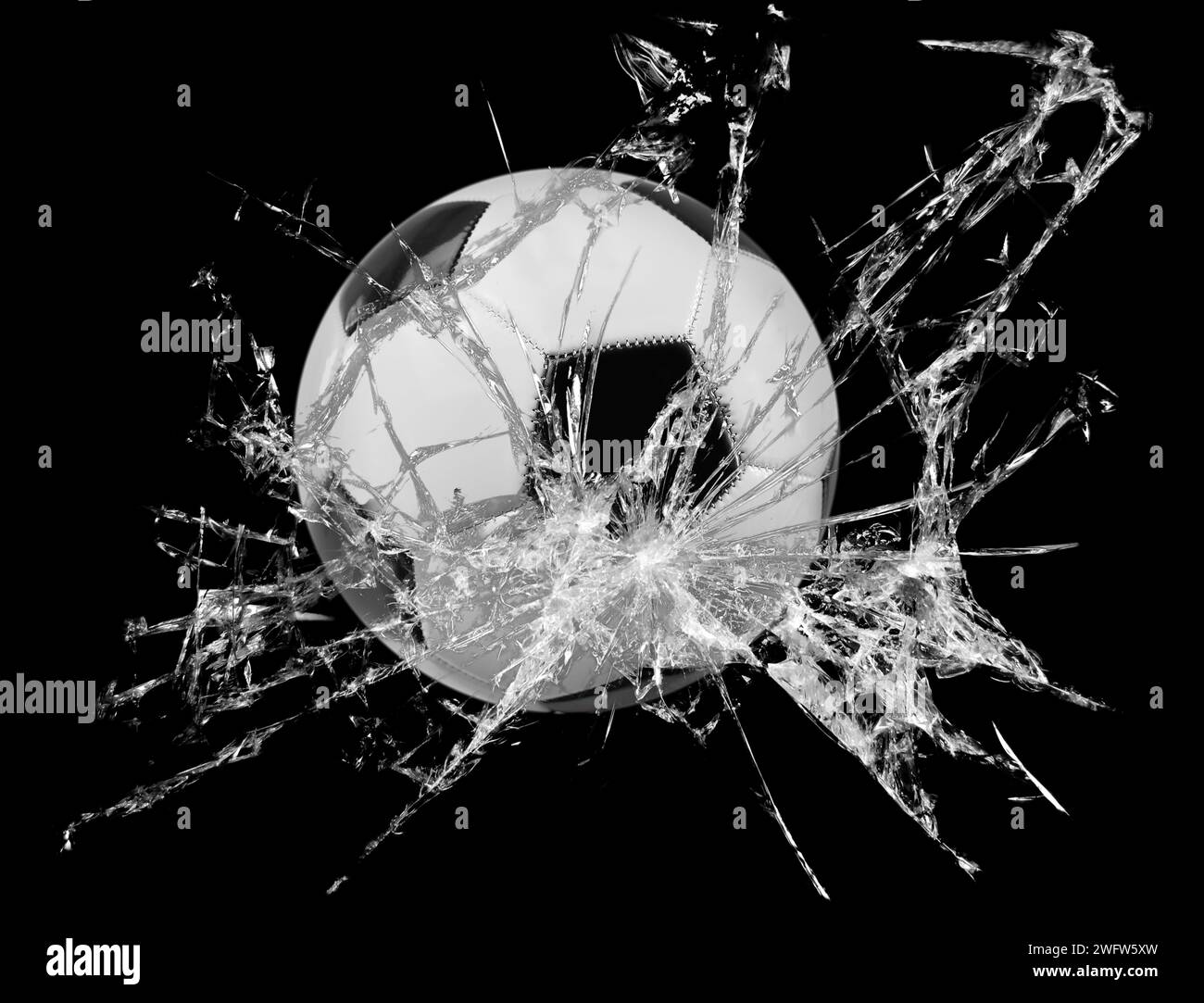 Broken window glass ball hi-res stock photography and images - Alamy