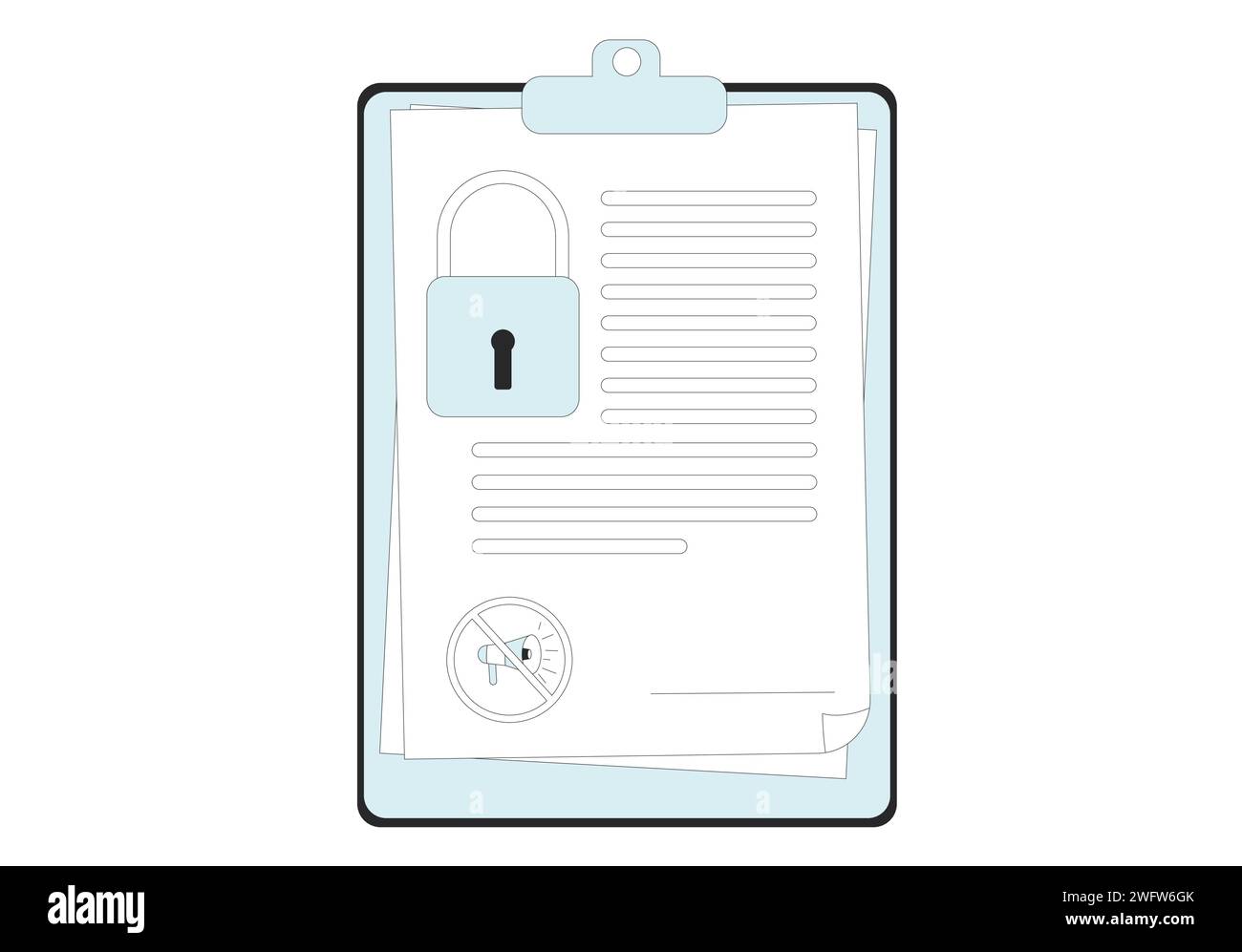 Non disclosure agreement. NDA paper. Confidentiality contract between ...