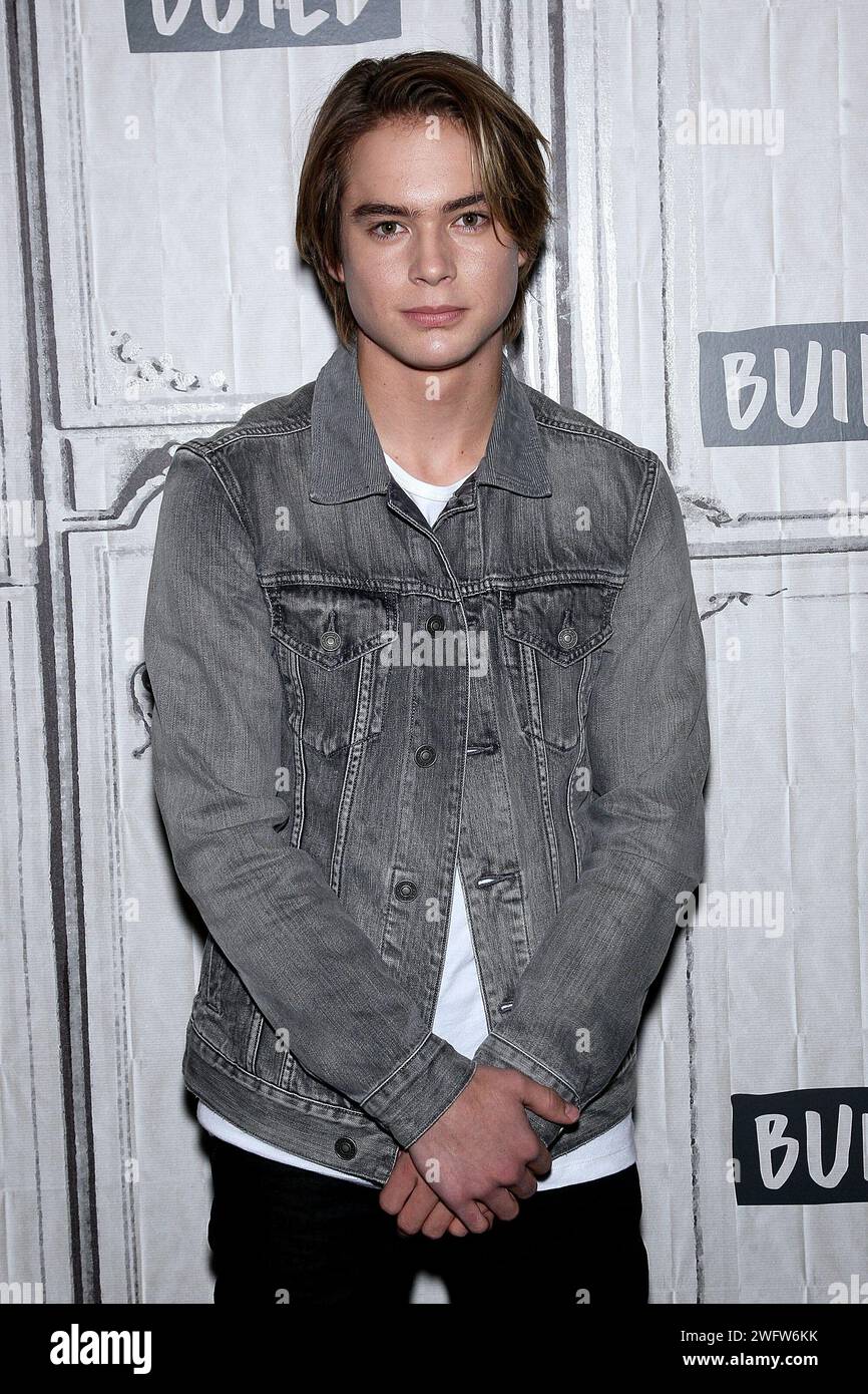 New York, NY, USA. 12 November, 2018. Judah Lewis at the Build Series ...