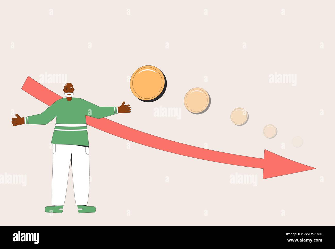 Disappear arrow Stock Vector Images - Alamy