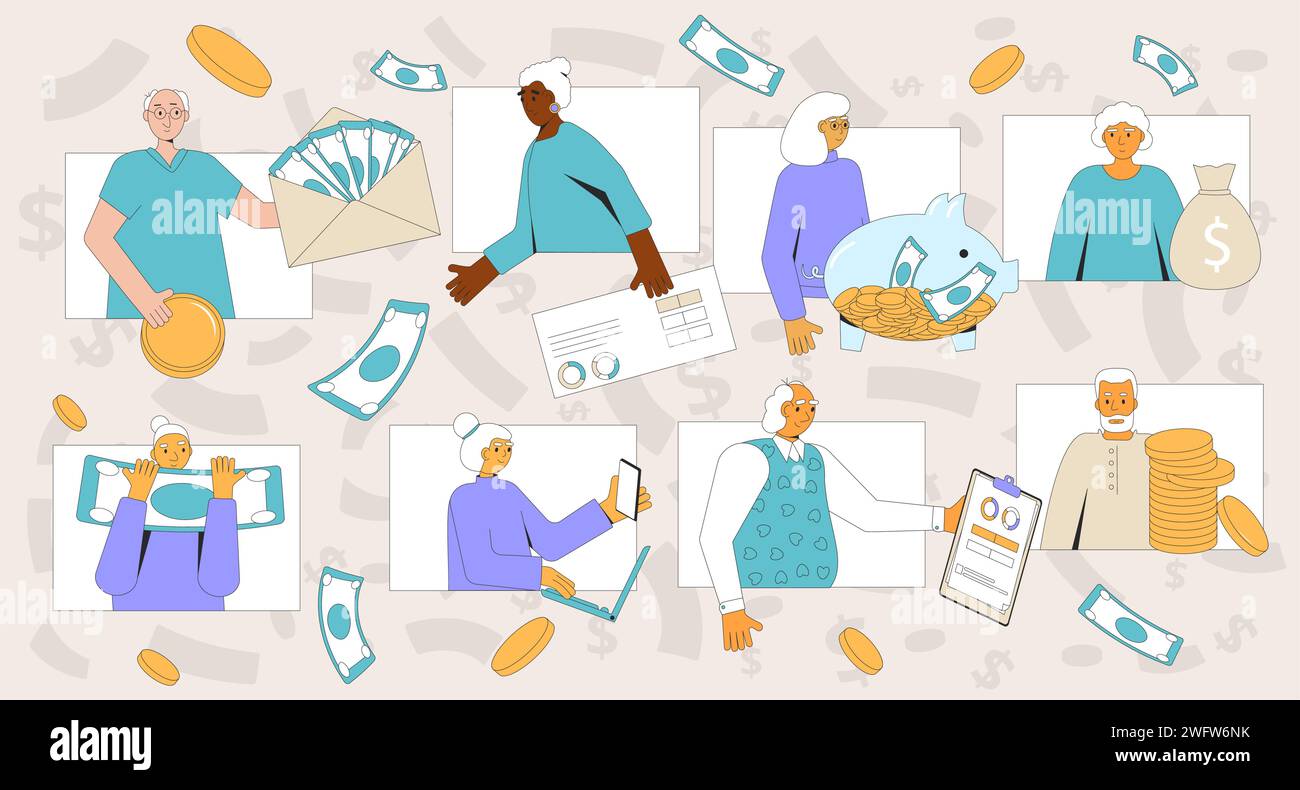 Elderly people with money. Retirement financial literacy for older ...