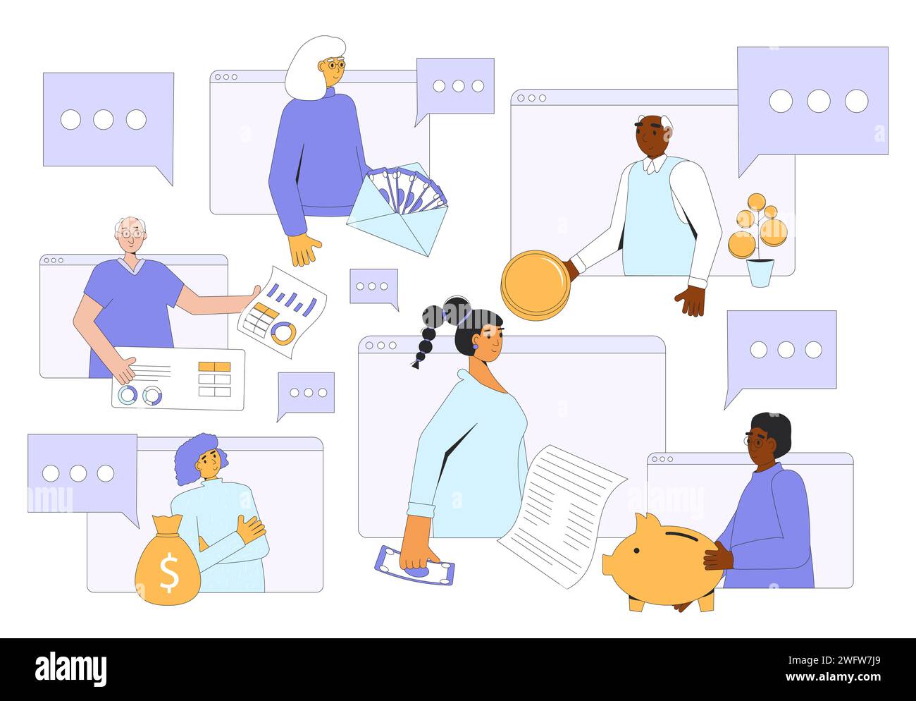 Investors club online. Financial literacy. Save money. People community ...