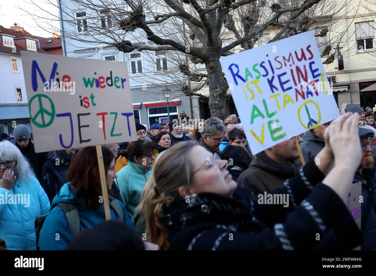 Demo gegen Hass und Hetze - Kundgebung gegen die AfD und Rechtsextremismus - GER, Germany ...