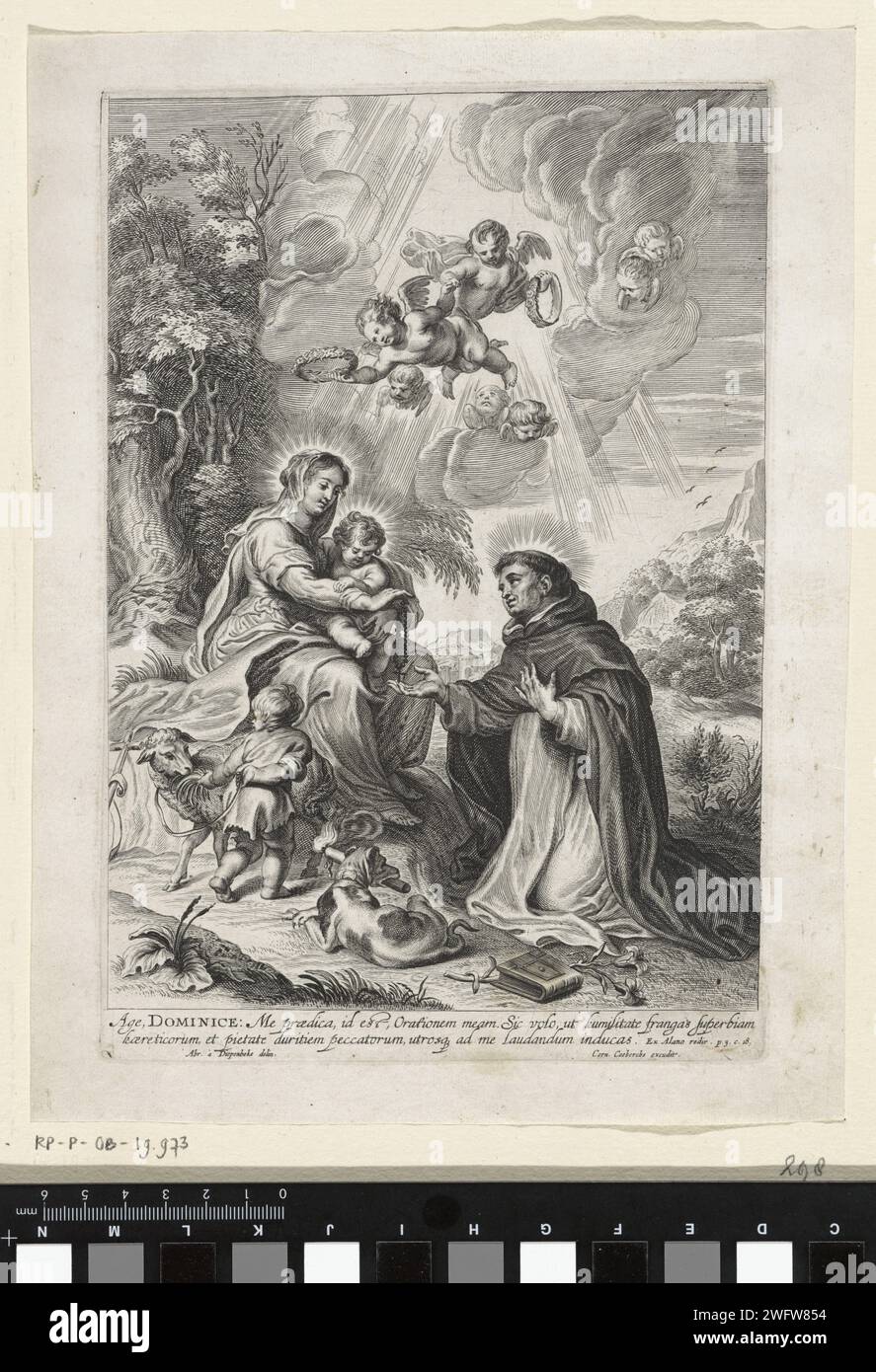 Visioen from St. Dominicus, Anonymous, After Abraham van Diepenbeeck, c ...