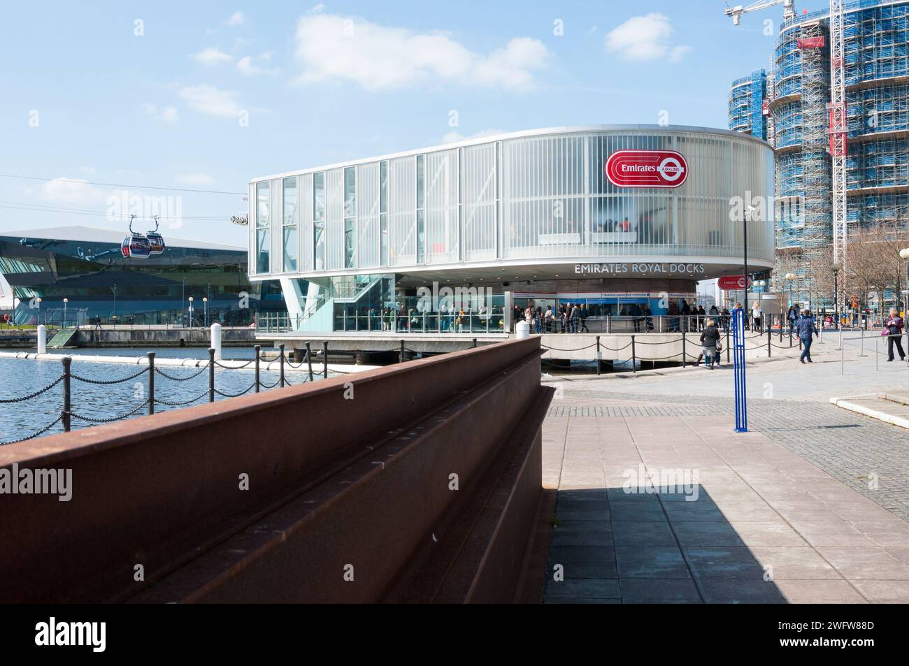 IFS Cloud Royal Docks, aka Dangleway, is a cable car link across the ...