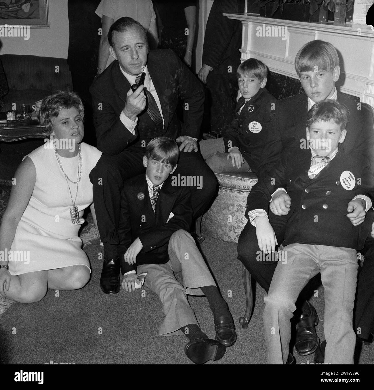 The expressions were gloomy as incumbent Senator Charles Goodell, R-N.Y ...