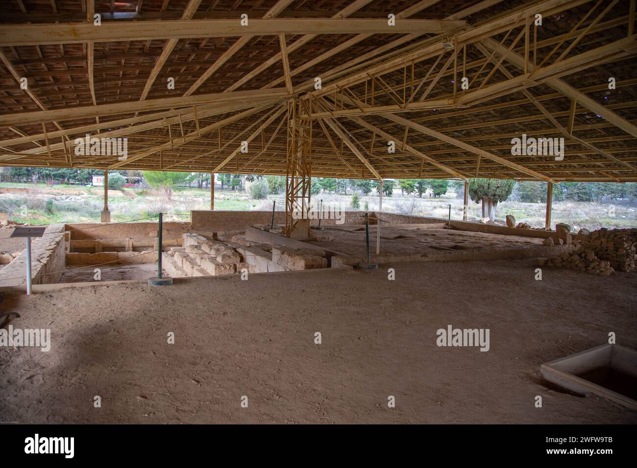 The arcaelogical site of ancient Nemea,Greece Stock Photo - Alamy