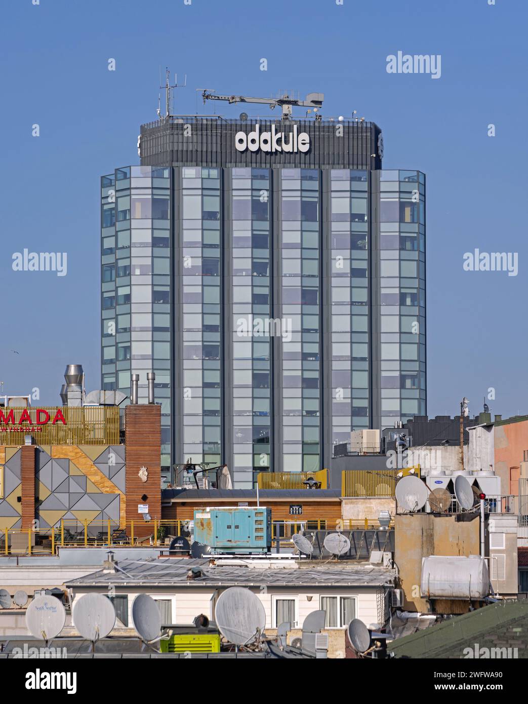 Istanbul, Turkey - October 20, 2023: Skyscraper Adakule Modern Office ...