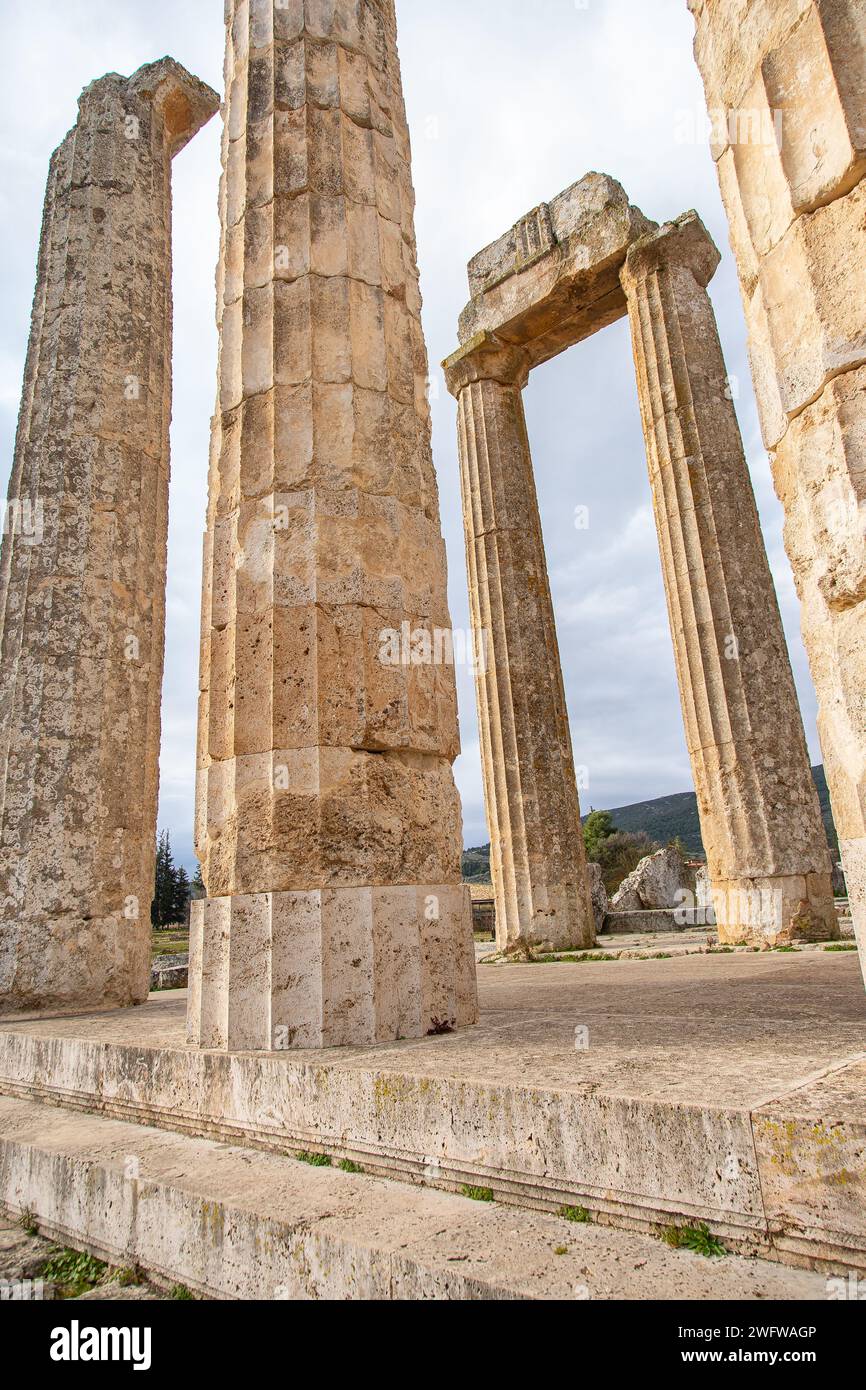 The arcaelogical site of ancient Nemea,Greece Stock Photo - Alamy
