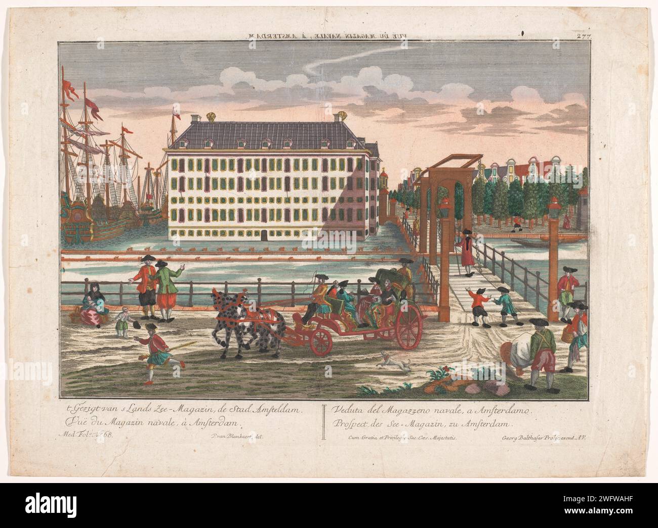 View of the Admiralty Warehouse in Amsterdam, 1742 - 1801 print ...