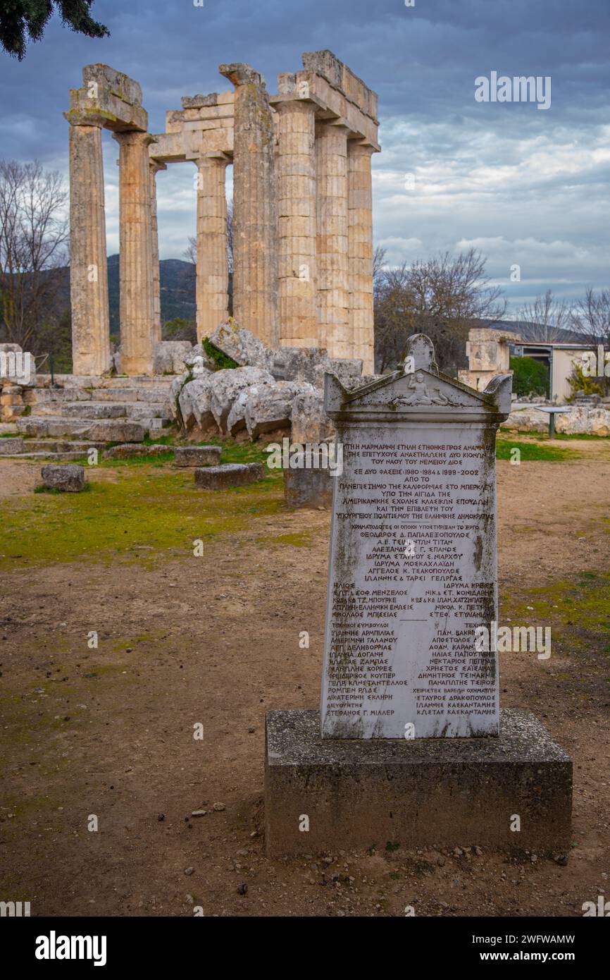 The arcaelogical site of ancient Nemea,Greece Stock Photo - Alamy