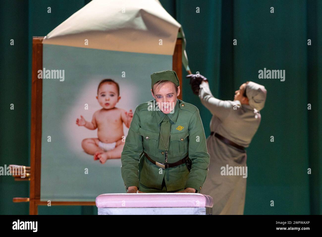 Rachel Nicholls (Aunt Lydia) in THE HANDMAID'S TALE at English National ...