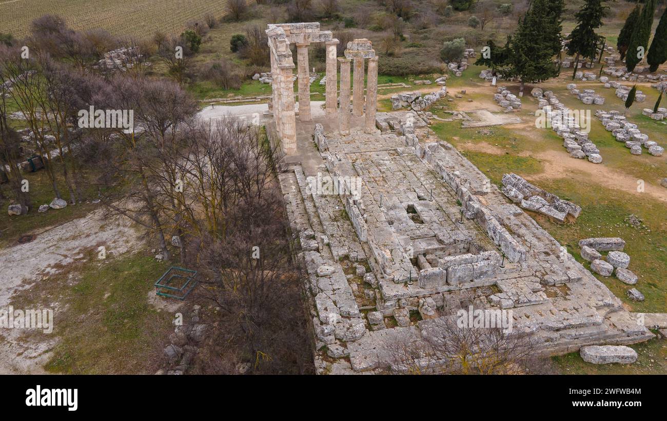 The arcaelogical site of ancient Nemea,Greece Stock Photo - Alamy