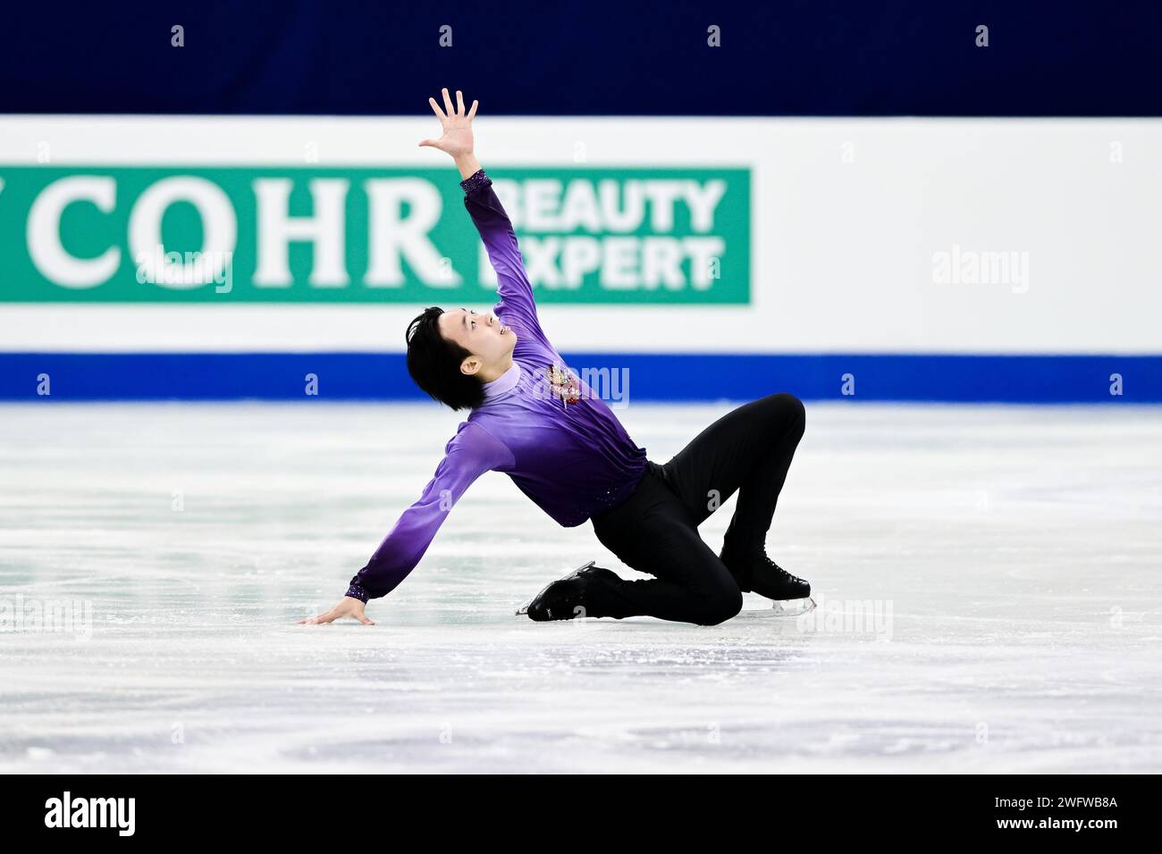 Wesley CHIU (CAN), during Men Short Program, at the ISU Four Continents ...