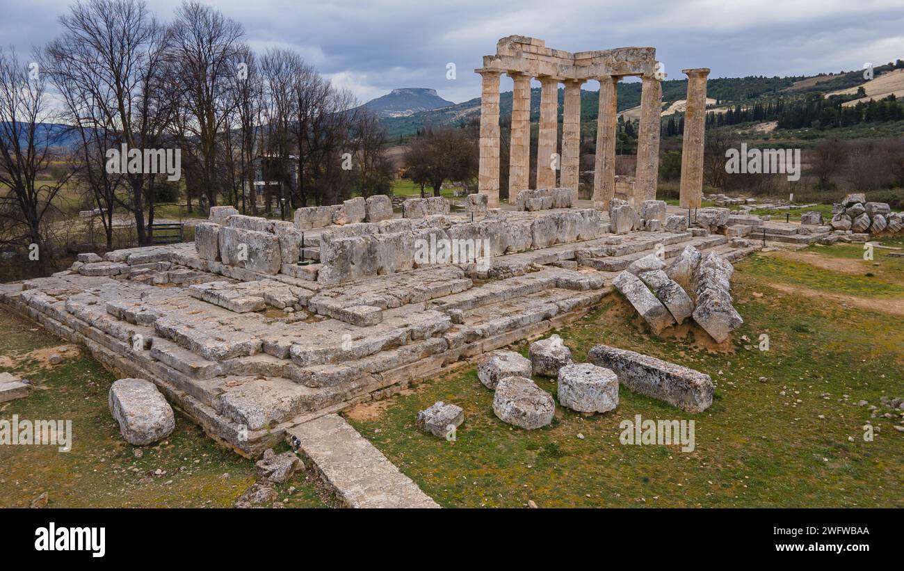 The arcaelogical site of ancient Nemea,Greece Stock Photo - Alamy