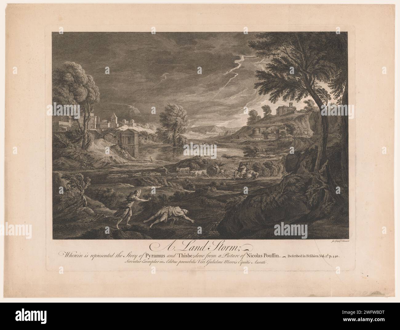 Stormy landscape with pyramus and thisbe hi-res stock photography and ...