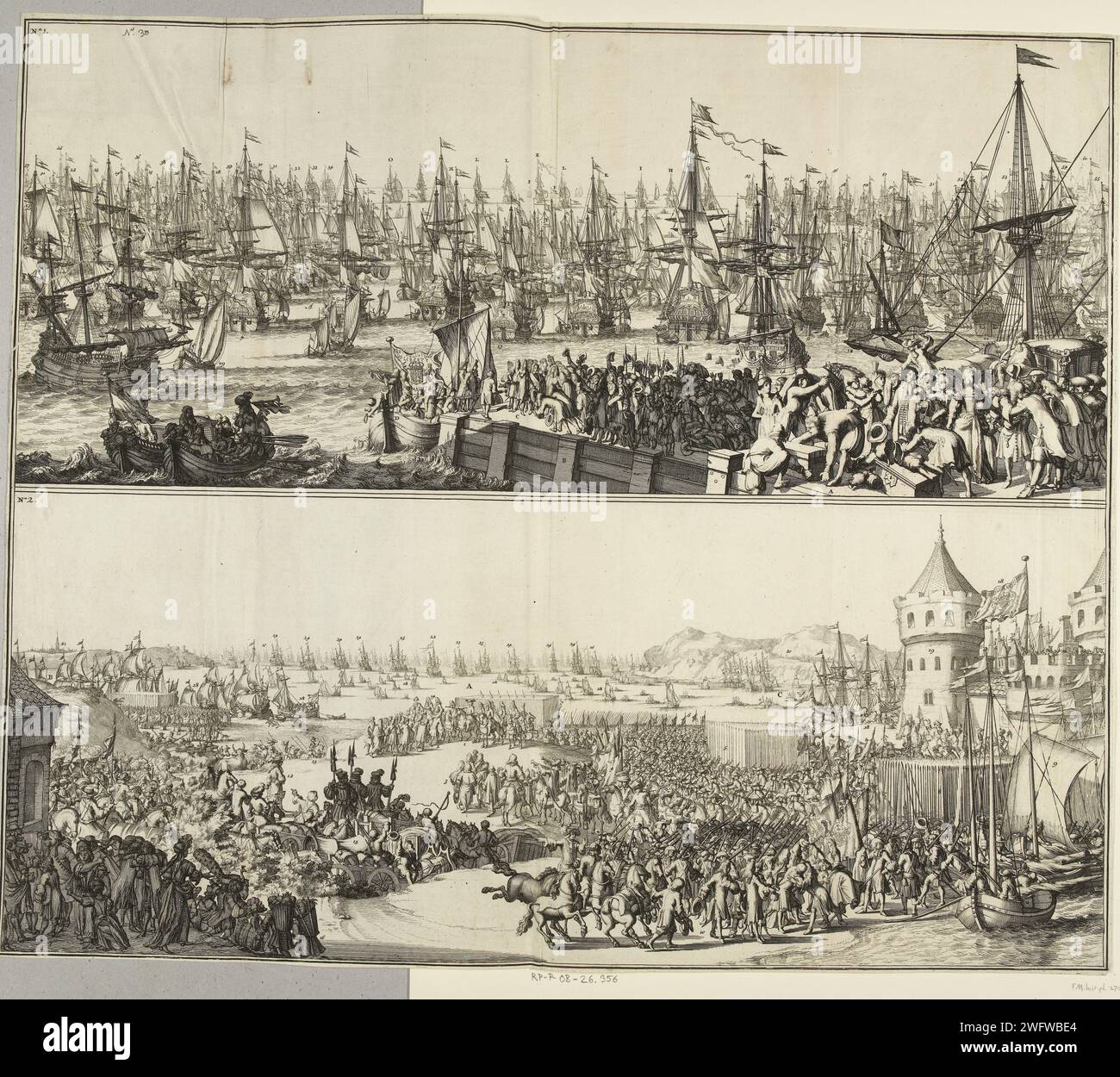 Departure of Willem III from Hellevoetsluis and arrival in England ...