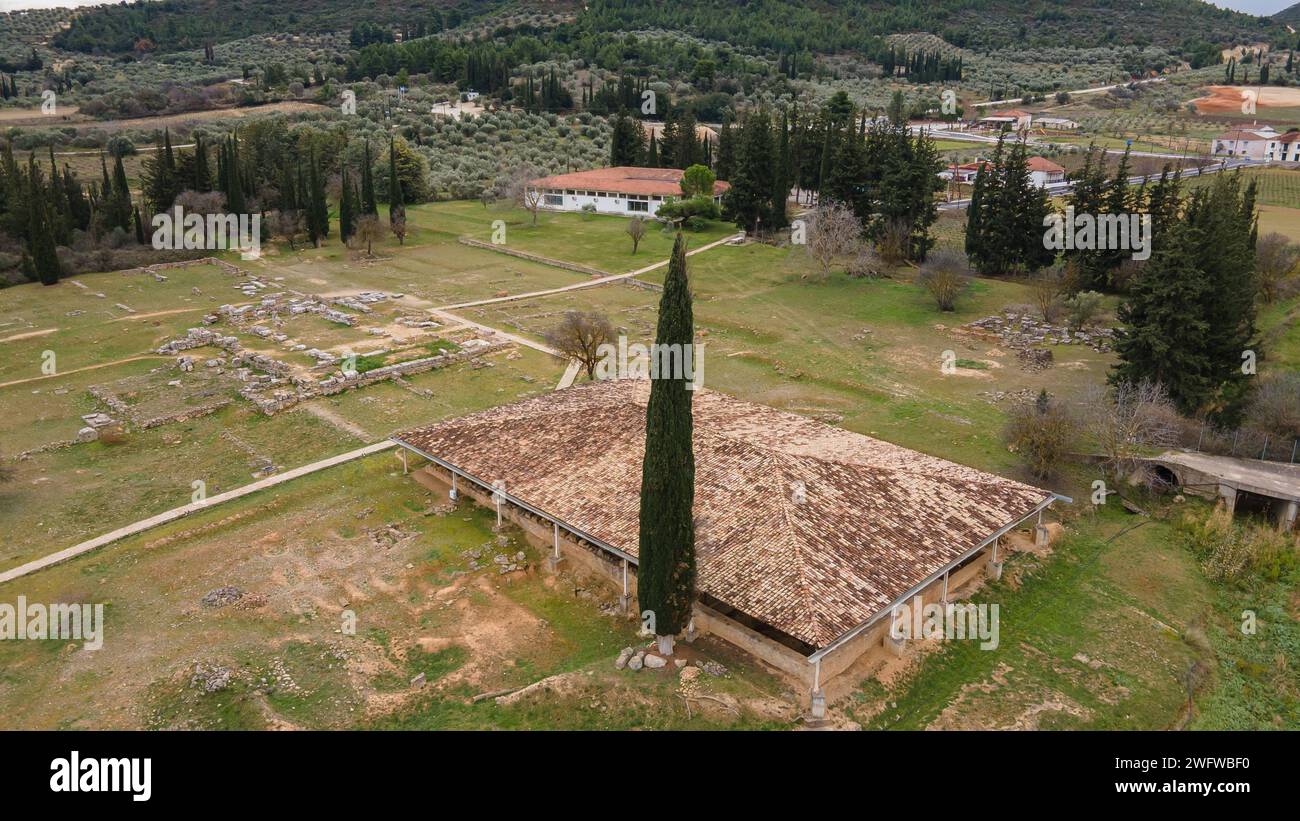 The arcaelogical site of ancient Nemea,Greece Stock Photo - Alamy