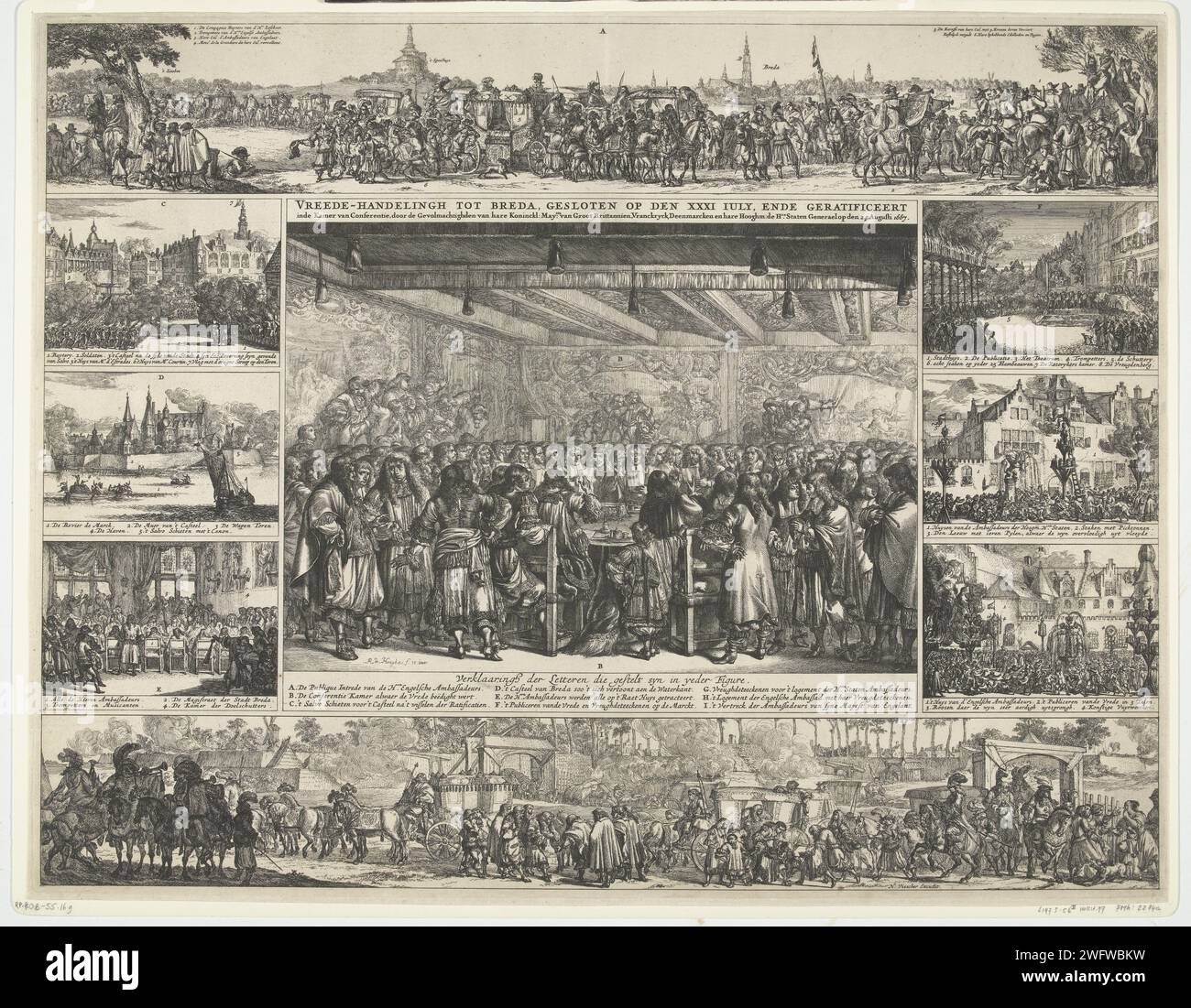 Peace of Breda, 1667, Romeyn de Hooghe, 1667 print Peace of Breda, July ...