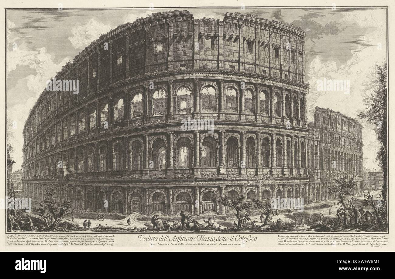 Colosseum Te Rome, Giovanni Battista Piranesi, 1748 - 1778 print View ...