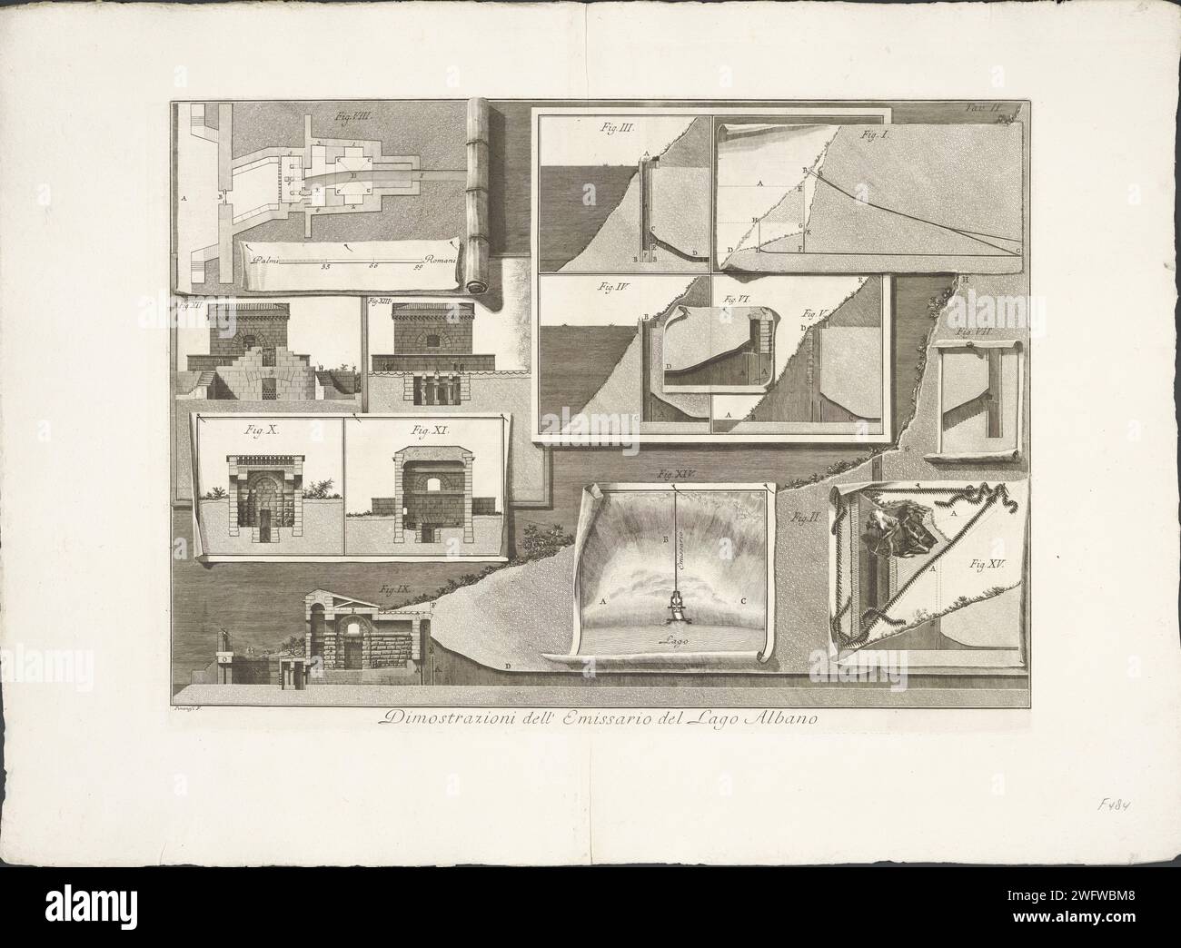 Drain channel from Meer van Albano, Giovanni Battista Piranesi, 1762 ...