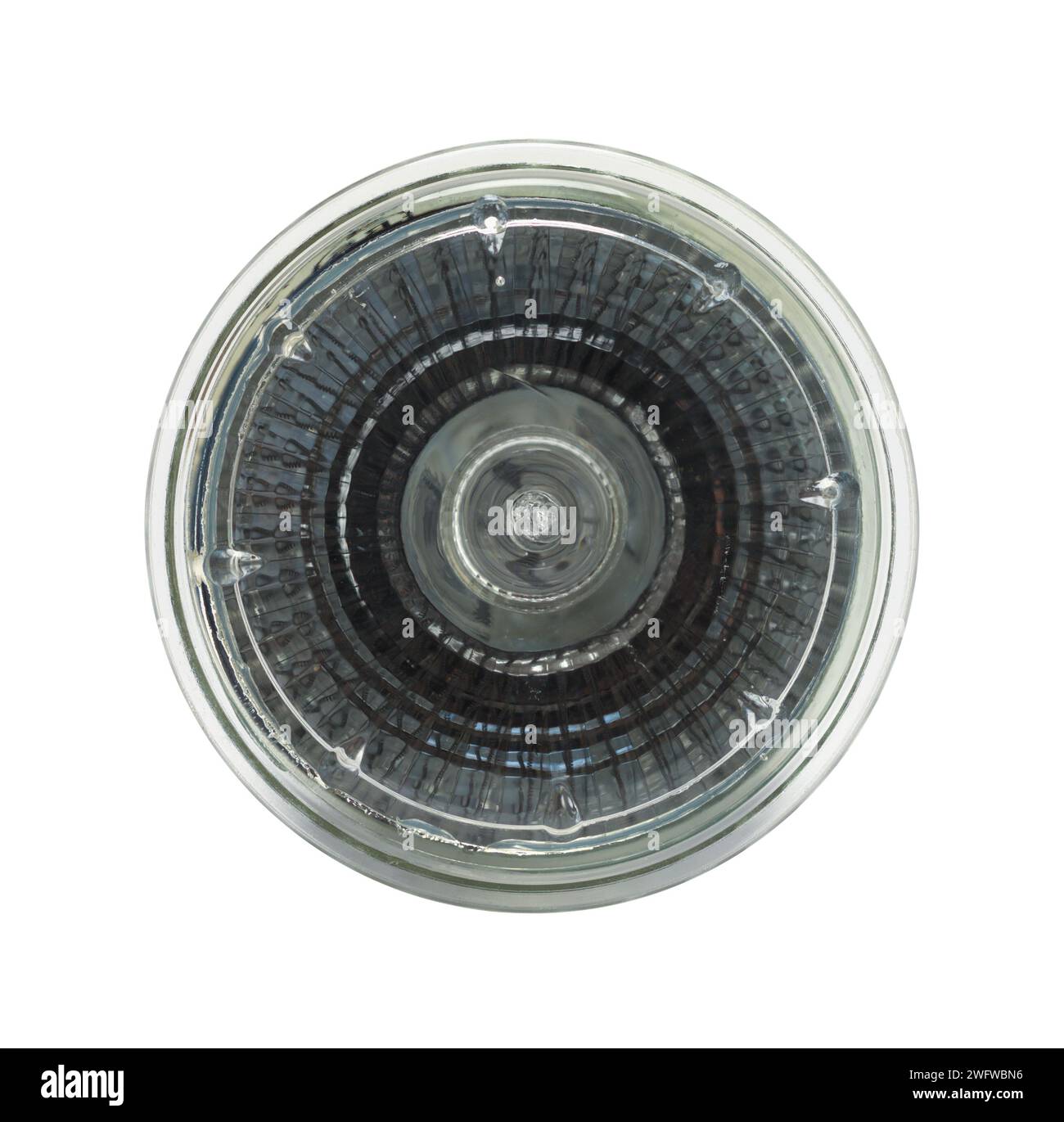 Light Bulb Front View Cut Out On White Stock Photo - Alamy