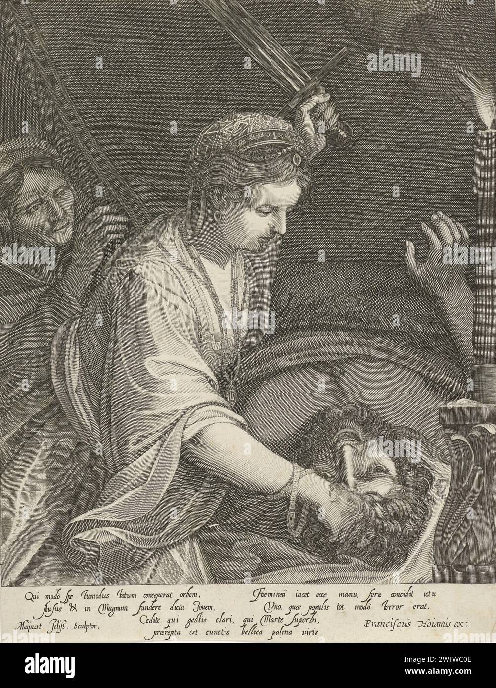 Judit takes off the head of Holofernes, Meynert Jelissen, 1610 - 1614 ...