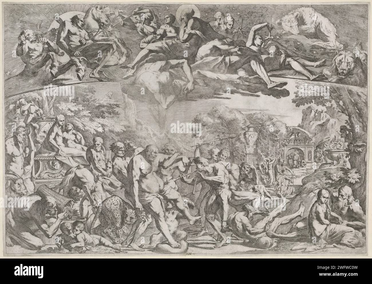 Allegory of autumn, Pietro Testa, 1621 - 1650 print Allegorical ...