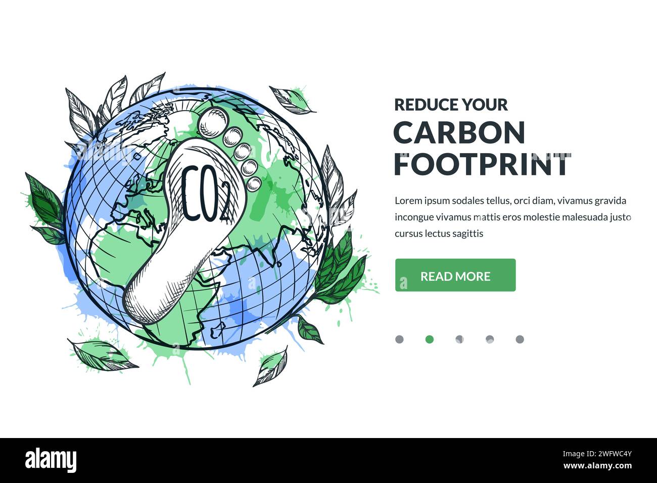 Carbon footprint poster hi-res stock photography and images - Alamy