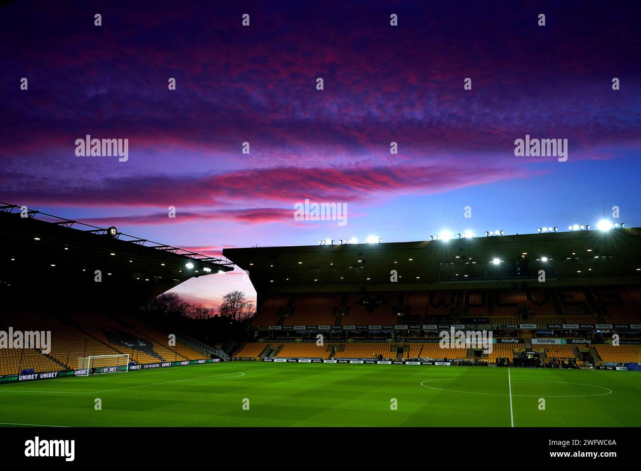 A general view of the stadium ahead of the Premier League match at the ...