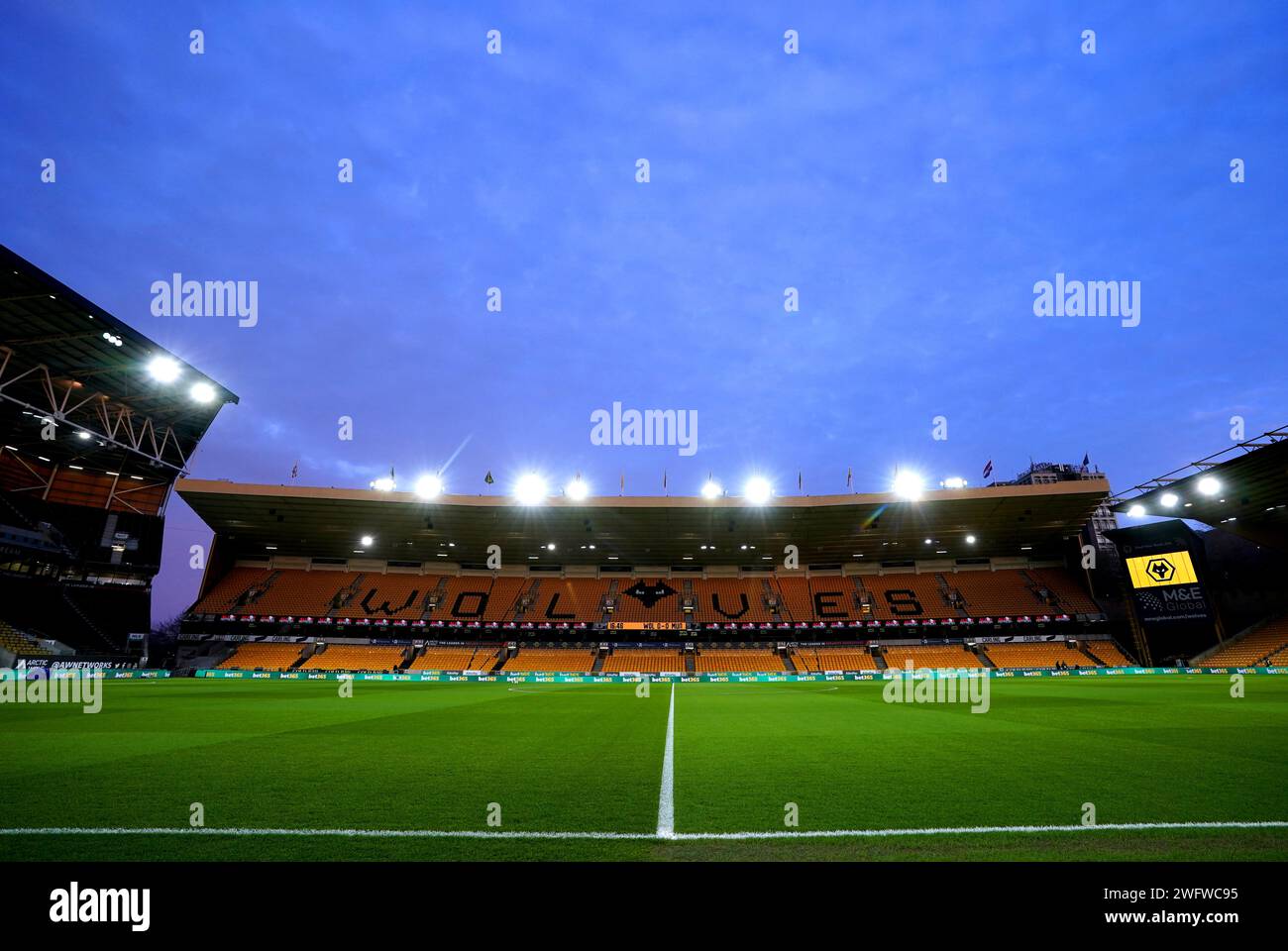 A general view of the stadium ahead of the Premier League match at the ...