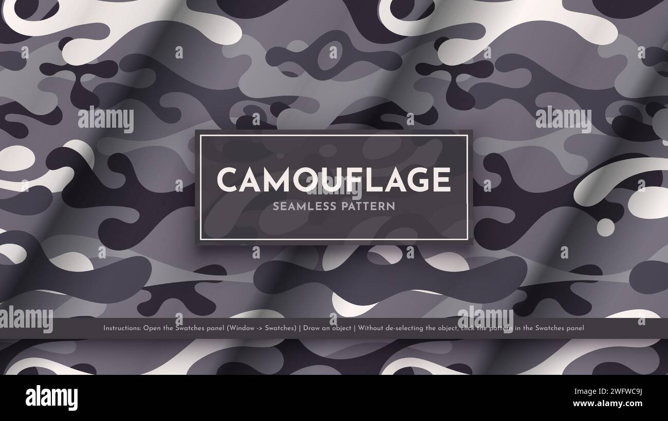 Seamless Camouflage Pattern. War Illustration. Traditional Military ...