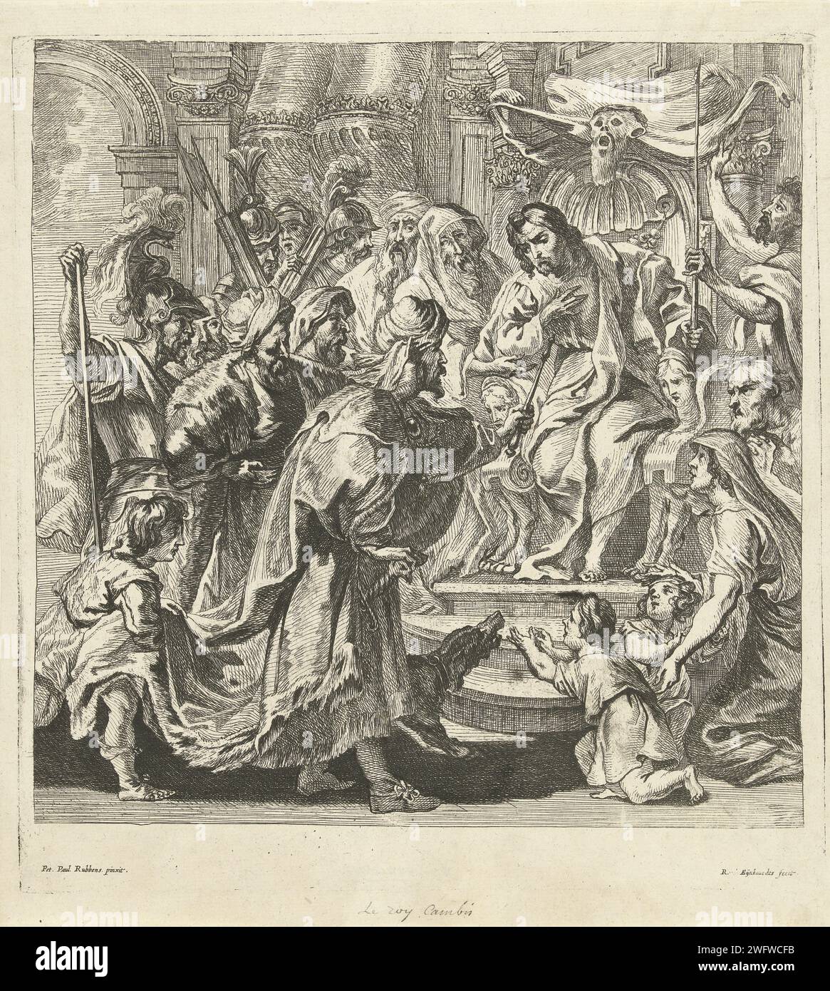 Cambyses warns the son of the unfair judge, Remoldus Eynhoudts, after ...