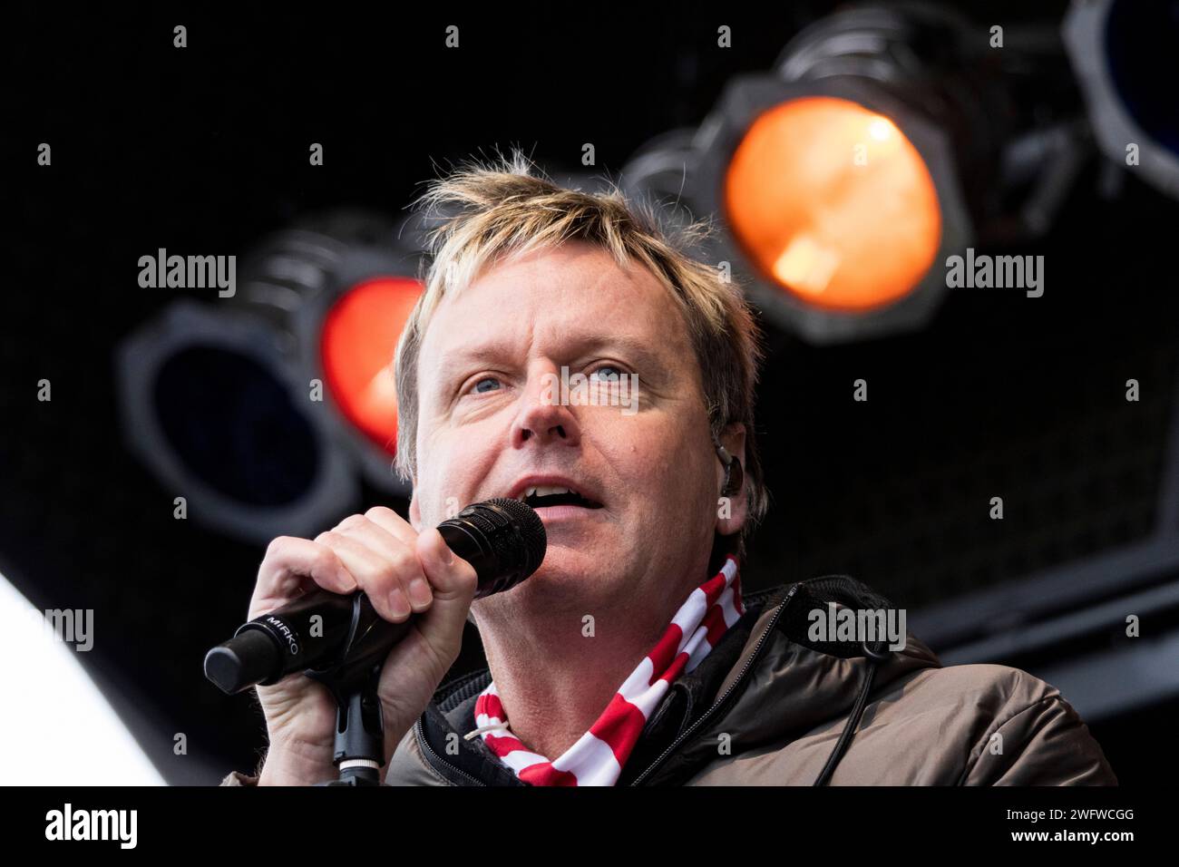 Cologne, Germany. Kölschrock band Bläck Fööss with singer Mirko Bäumer ...