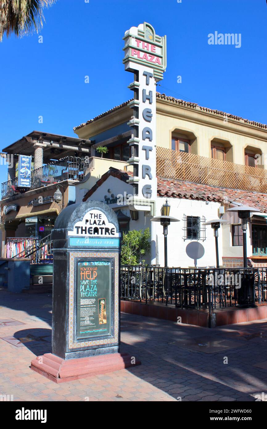 The plaza theatre sign palm springs hi-res stock photography and images ...