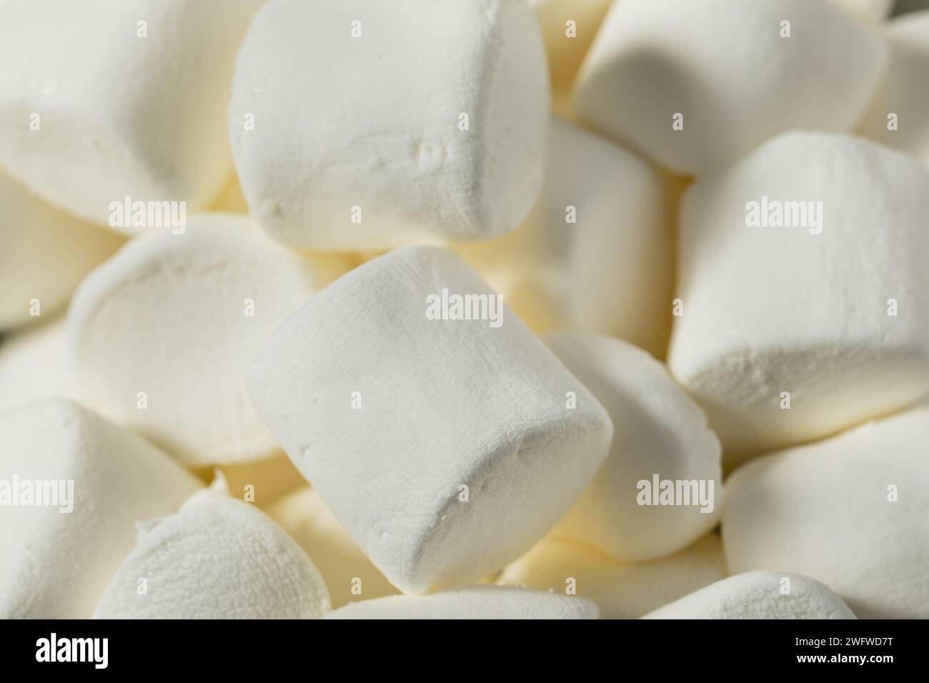 Organic Dry Big White Marshmallows in a Bowl Stock Photo - Alamy